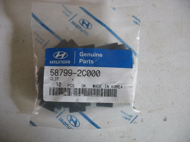 NOS OEM GENUINE Hyundai Clip brake tube clip # 58799-2C000 black QTY 10 ...