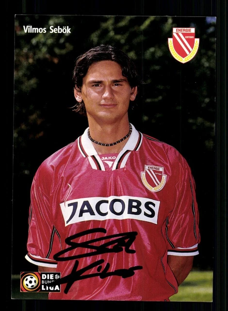 VILMOS SEBÖK AUTOGRAMMKARTE Energie Cottbus 2000-01 Original Signiert ...