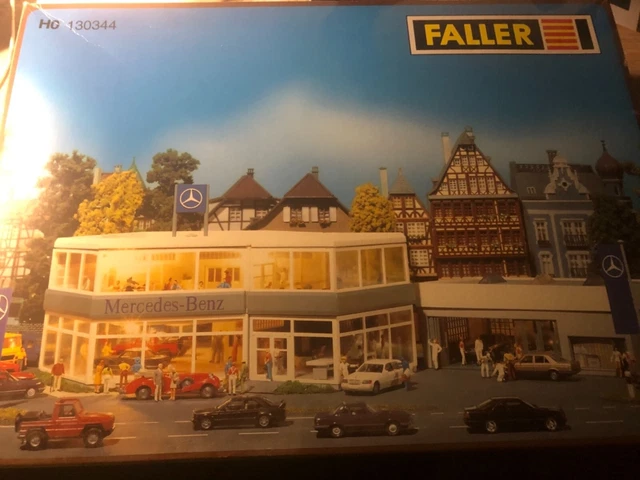 FALLER HO 130344 Mercedes Dealerhouse very rare original packning new ...