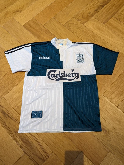 GENUINE 95/96 LIVERPOOL Away Shirt Large £125.48 - PicClick UK