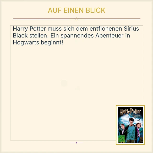 HARRY POTTER UND der Gefangene von Askaban DVD Fantasy Film Daniel ...