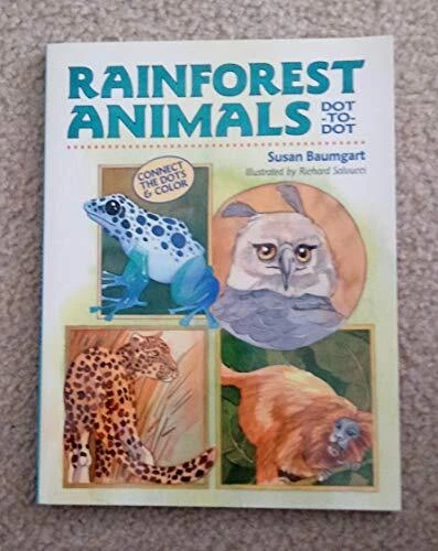 RAINFOREST ANIMALS DOT-TO-DOT By Susan Baumgart EUR 7,12 - PicClick FR