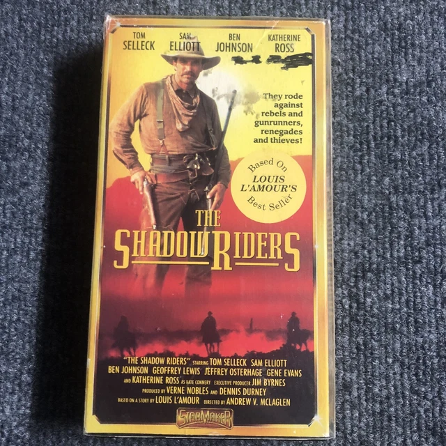 THE SHADOW RIDERS Vintage VHS Western Drama 1991 Tom Selleck Sam ...