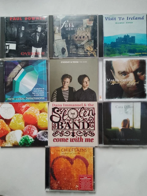 FOLK MUSIC CDS x 10 (Cara Dillon/The Chieftains/Martin Cathy/O'Hooley ...