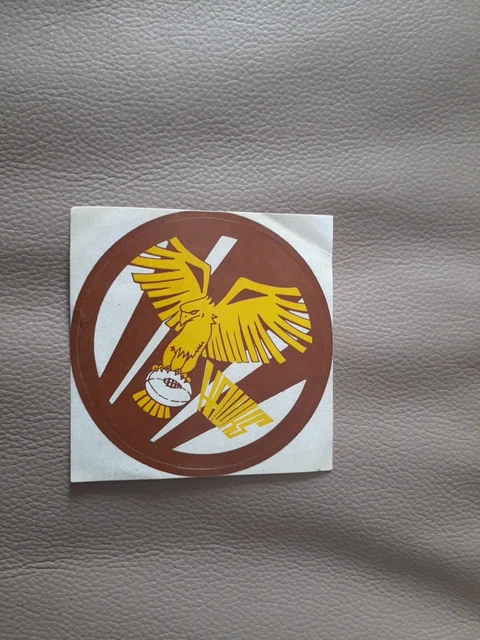 HAWTHORN HAWKS AFL-VFL Football Club Vintage Mascot Decal Sticker $19. ...