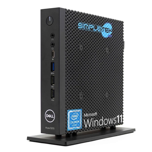 DELL WYSE 5070 Mini PC Thin Client Windows 11 Pro 4GB 240GB RS232 ...