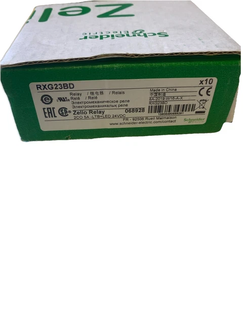 SCHNEIDER ELECTRIC RXG22BD Relay 24 V/DC 5 A 2 Changeover 7 Pcs. £42.77 ...