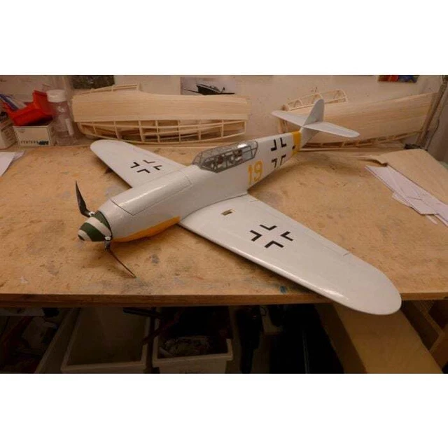 BAUPLAN MESSERSCHMITT BF 109 Aircombat-Modell Modellbauplan EUR 21,95 ...