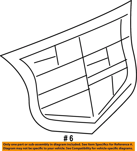 CADILLAC GM OEM Escalade Liftgate Tailgate Hatch-Emblem Badge Nameplate ...
