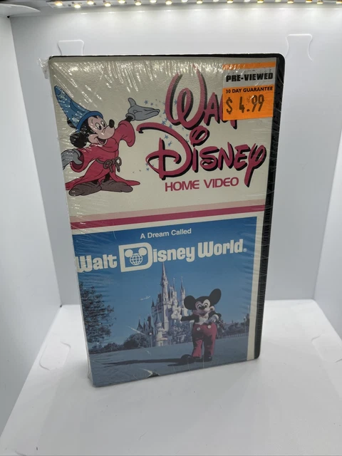 MAGIC KINGDOM WALT Disney World VHS Souvenir Blockbuster Sealed Pre ...