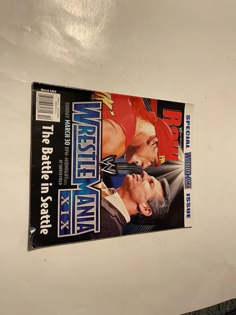 WWE RAW MAGAZINE March 2003 Hulk Hogan/Vince McMahon £4.95 - PicClick UK