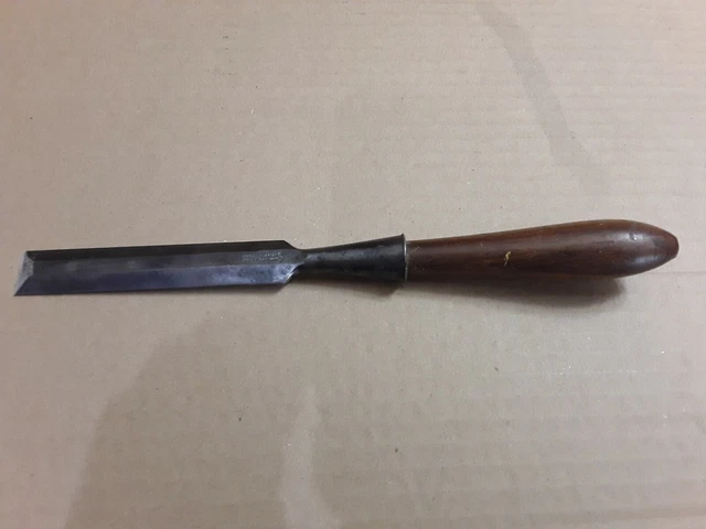 VINTAGE MARPLES AND Sons 3/4" Wood Chisel. Sheffield, England. Shamrock ...
