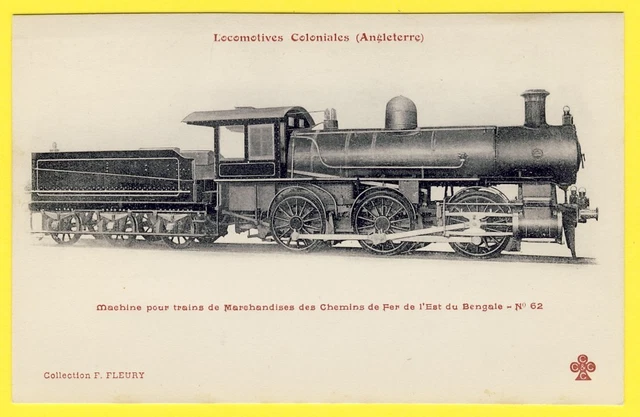 CPA ENGLAND STEAM locomotive colonial Freight Trains RAILWAY BENGAL EUR ...