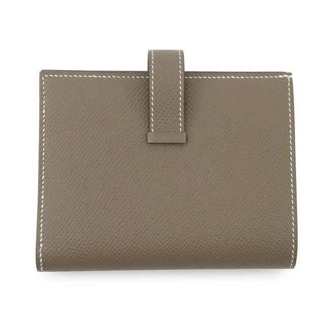HERMÈS BI-FOLD WALLET Bearn Compact Etoupe Epson K Stamp HERMES £3,190. ...
