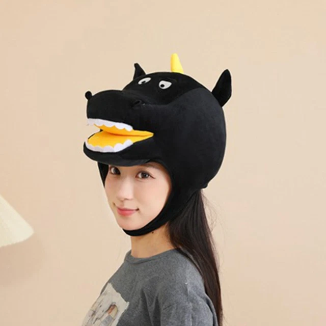 BLACK HORSE HEAD Mask Costume Prop Multipurpose Soft Stylish 15.3x10 ...