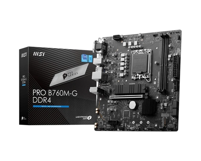 MSI PRO B760M-G DDR4 Motherboard micro ATX LGA1700 Socket B760 Chipset USB 3.2 G £178.08 ...