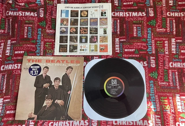 INTRODUCING THE BEATLES LP Record In Shrink 1964 Version 2 Vee Jay Mono ...