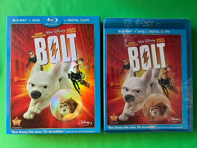 DISNEY BOLT BLU-RAY Disc + DVD + Digital Copy ‘09 NEW Factory Sealed w ...