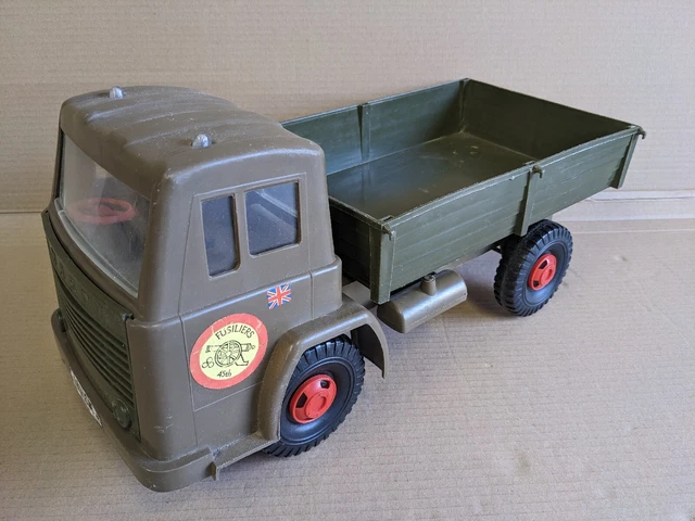 ACTION MAN ARMY Tipper Flat Bed Truck Vehicle Sharna Toys Scale Vintage ...