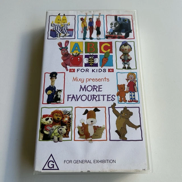 ABC FOR KIDS Mixy Presents More Favourites Childrens VHS 1998 $24.95 ...