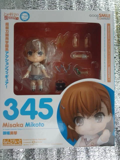 NENDOROID TO ARU Kagaku no Railgun S Misaka Mikoto Figure #345 Good ...
