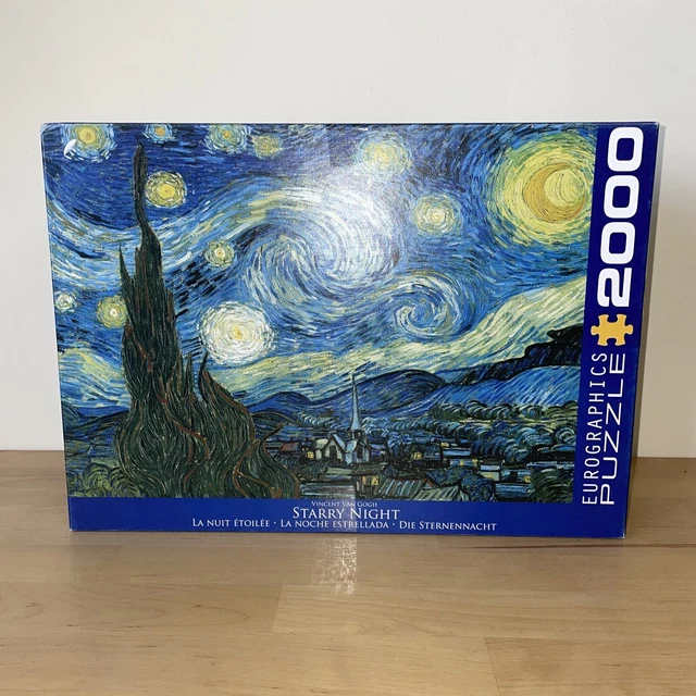 EUROGRAPHICS JIGSAW PUZZLE Starry Night by Van Gogh, 2000 Pieces, 67.6 ...