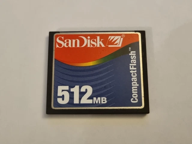 SANDISK 512MB COMPACT Flash Memory Card Cf Nikon Canon Free Post £6.79 ...