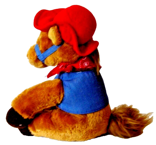 AURORA BROWN HORSE With Red Hat, Bandana Plush Stuffed Animal Toy $25. ...