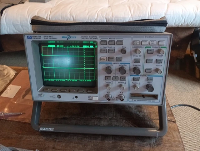 HP AGILENT KEYSIGHT 54645D MSO Mixed Signal Oscilloscope 100Mhz (mit ...
