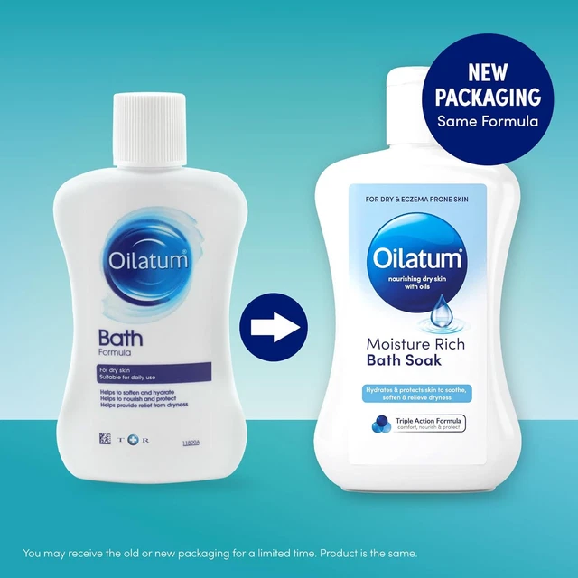 OILATUM MOISTURE RICH Bath Soak, For Dry, Itchy, Sensitive 300 ml (Pack ...