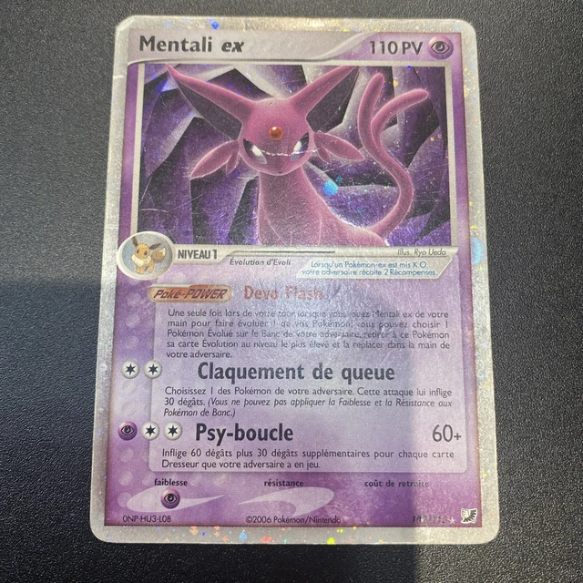 CARTE POKÉMON MENTALI EX 102/115 Forces Cachées FR EUR 60,00 - PicClick FR