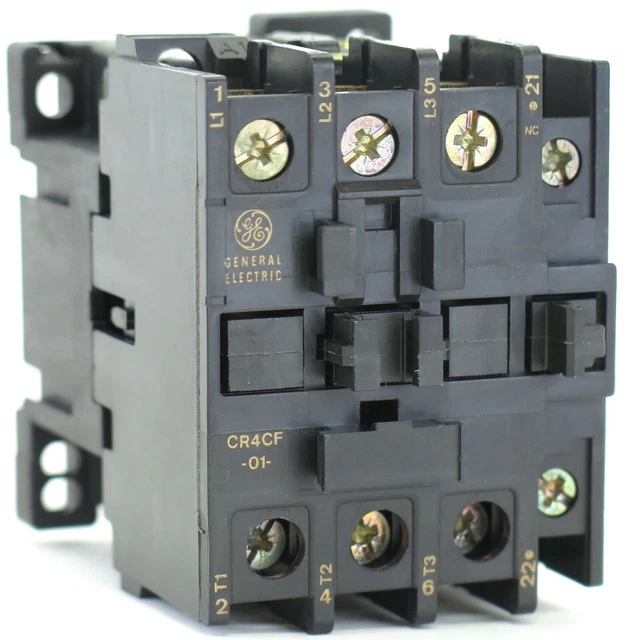 CONTACTEUR GE CR4CF 01, choisissez bobine 120v (CR4CFH3B) ou bobine ...