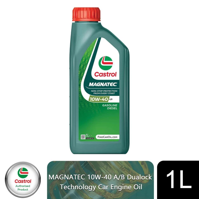 CASTROL MAGNATEC 10W-40 A/B 1L Car Engine Oil Dualock Technology, 1 ...