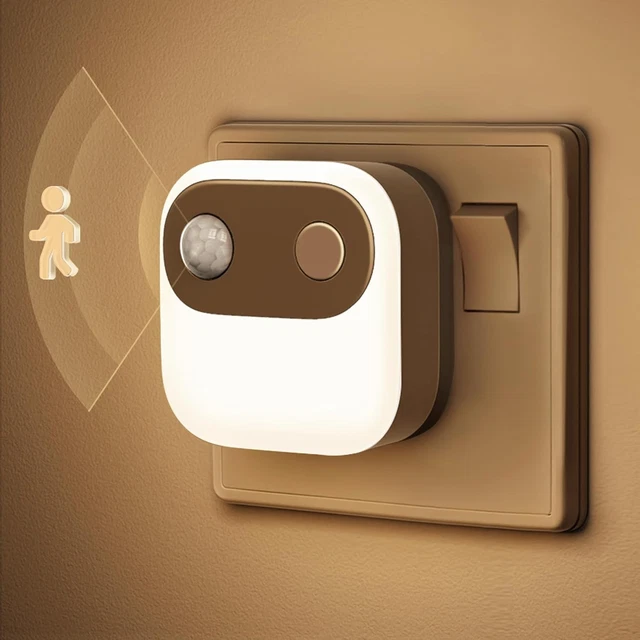 LED MOTION SENSOR Night Light Plug-in Warm White 3000K LOHAS £13.81 ...