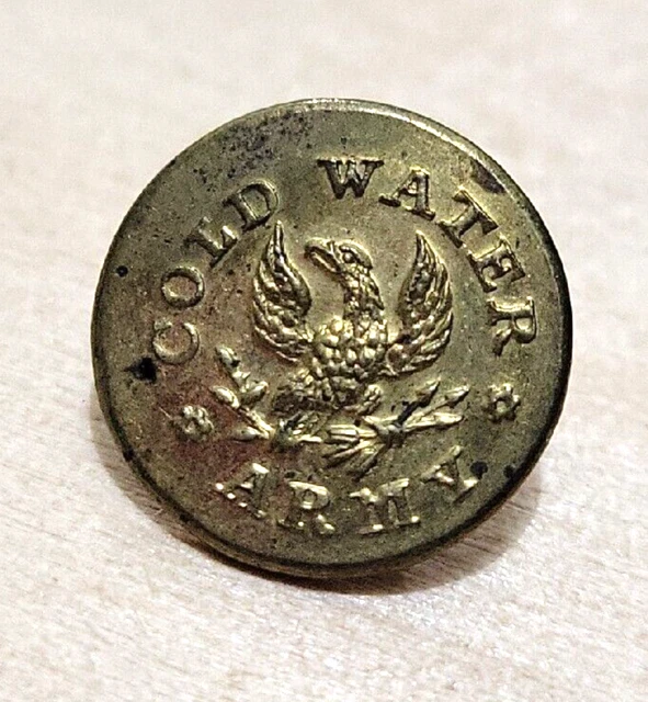 ORIGINAL PRE-CIVIL WAR COLD WATER ARMY Knopf, "Orange Farbe" EUR 173,17 ...
