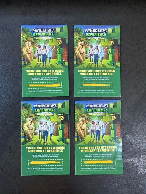 MINECRAFT EXPERIENCE CAPE Code London 2025 Official Merchandise £76.63 ...