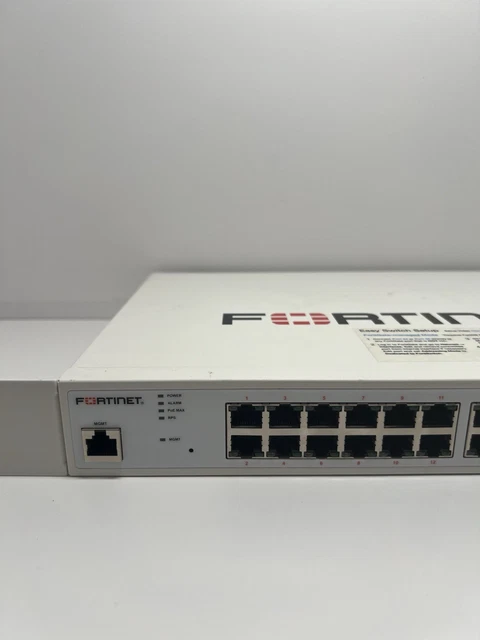 FORTINET FORTISWITCH FS-224E POE / 24 Port Managed EthernetSwitch / W ...