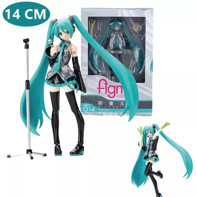 14CM ANIME HATSUNE Miku Figma 014 Joint Movable Doll PVC Anime Action ...