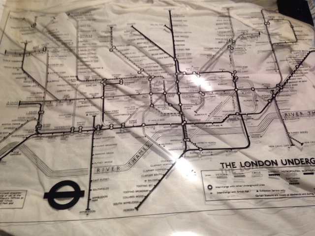 LONDON UNDERGROUND MAP Paul Garbutt £31.91 - PicClick UK