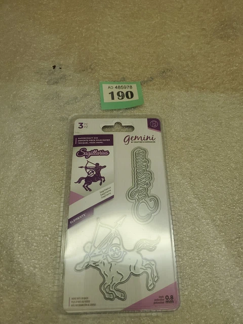 GEMINI PAPERCRAFT DIE Elements - Sagittarius £5.99 - PicClick UK