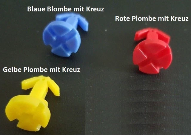 PLOMBE FÜR HEIZKOSTENVERTEILER Verdunster Röhrchen Farbe - Gelb ...