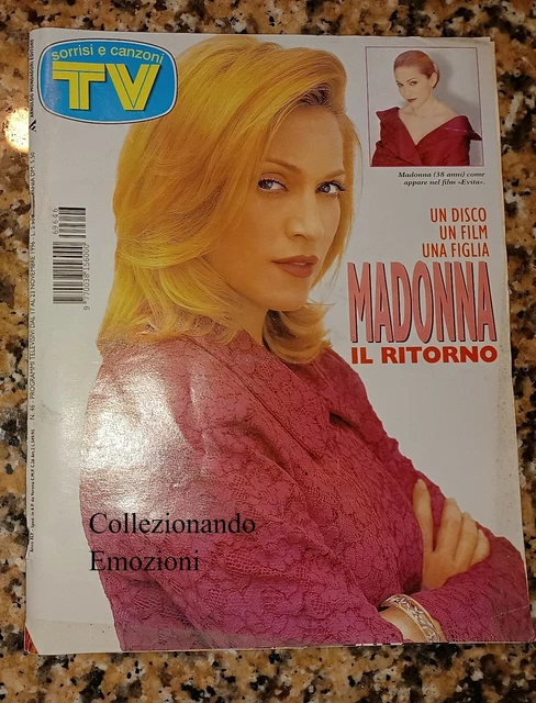 Tv Sorrisi E Canzoni N 46 1996 Madonna Galeazzi Falchi Celin Dion