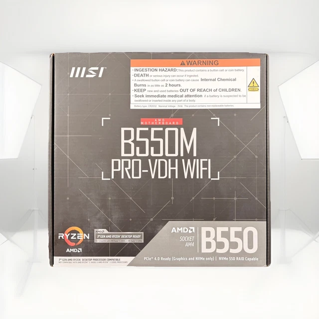 MSI B550M PRO-VDH WIFI Micro-ATX AM4 Motherboard £109.90 - PicClick UK