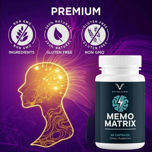 (1 PACK) MEMO Matrix Nootropic Natural Brain Supplement MemoMatrix 60 ...