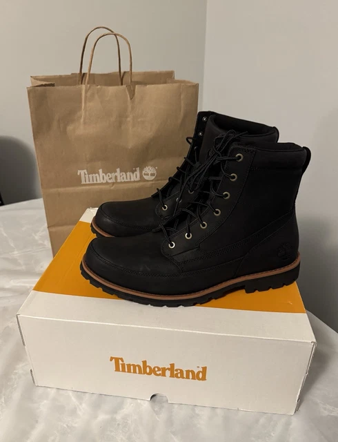 TIMBERLAND BLACK MID Lace-Up Boots - Men’s 10.5 NEW in Box £94.16 ...