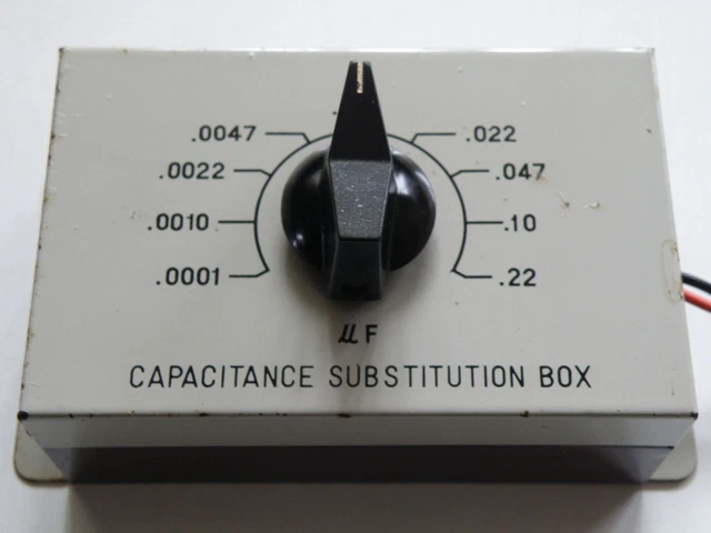 1960S VINTAGE CAPACITANCE SUBSTITUTION BOX, RARE MADE-IN-JAPAN ...