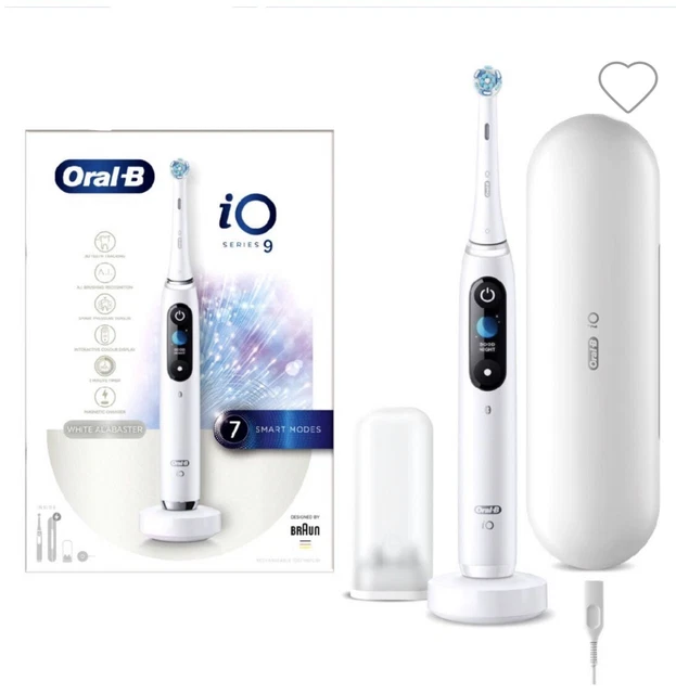 ORAL-B IO9 ELECTRIC Toothbrush Alabaster White - Designed by Braun EUR 250,67 - PicClick FR