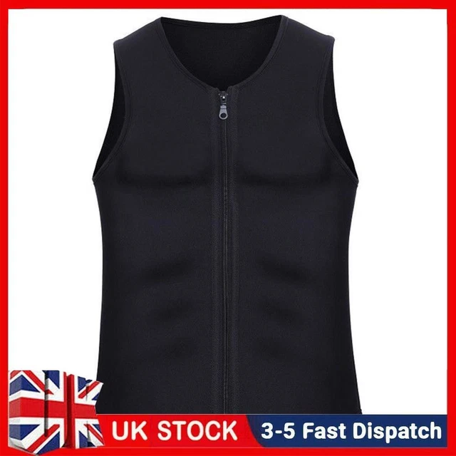 NEOPRENE SWEAT VEST Elastic Men Sauna Fitness Vest for Daily Wear ...