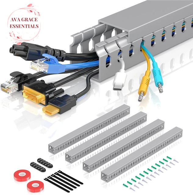 SERVER RACK CABLE Management Kit, Wire Duct Raceway for Network Cable ...