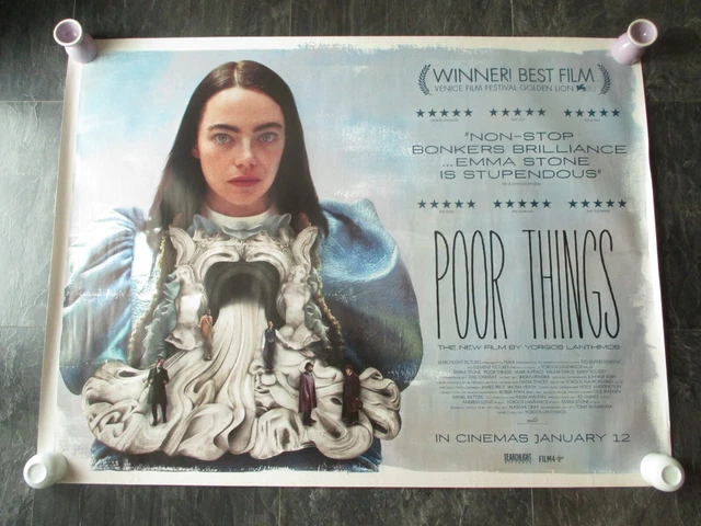 POOR THINGS QUAD Poster 2024 Original Uk Film Movie Cinema Poster Oscar ...